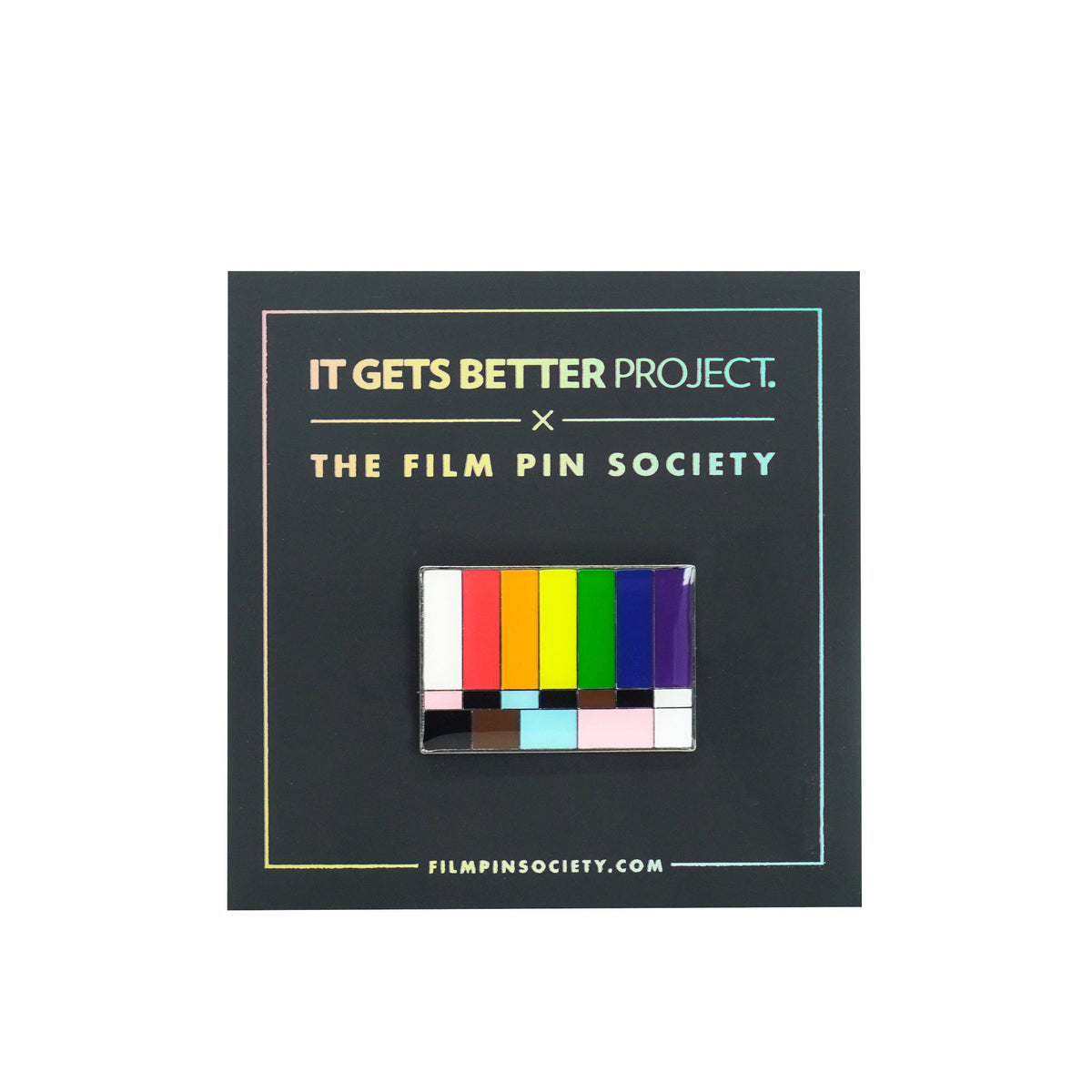 Film Pin Society - Color Bars and Tone LGBTQ+ Pride Pin — CineStore