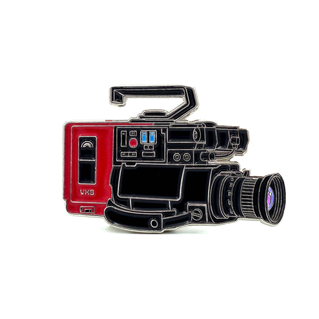 Film Pin Society - Retro 80s VHS Camera Enamel Pin — CineStore