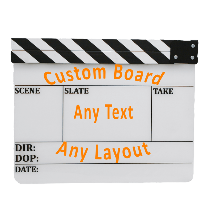 Custom Professional Engraved Clapperboard (w/Sticks) — CineStore