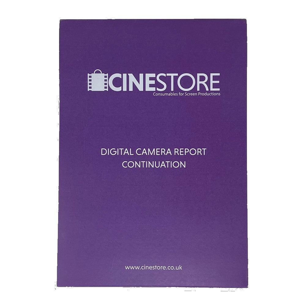 Digital 'Neg' Report Pad Continuation — CineStore